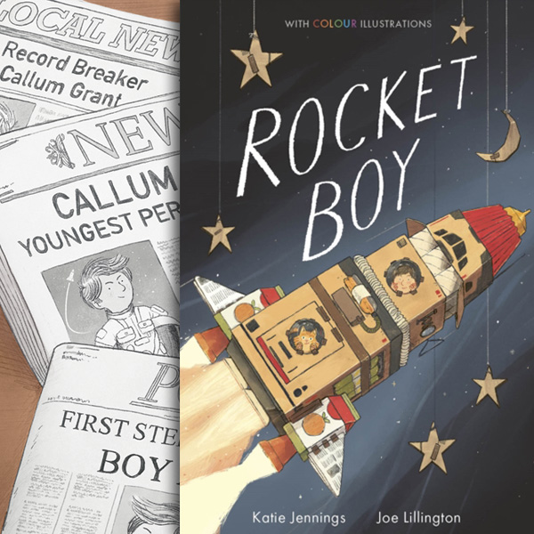Prepare for lift off with Rocket Boy illustrated by Joe Lillington ...