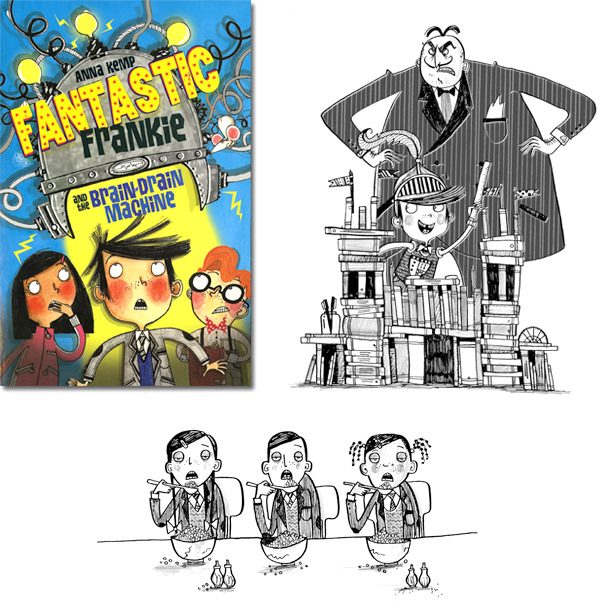 Fantastic Frankie And The Brain-drain Machine - Arena Illustration