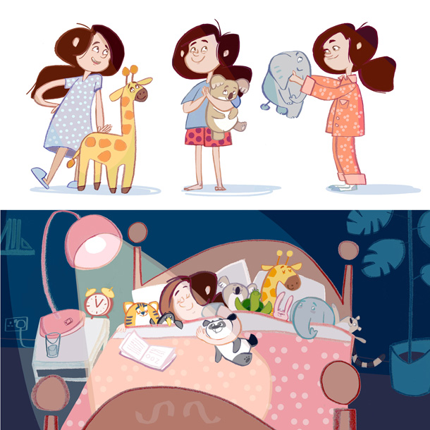Night Time Story - Arena Illustration