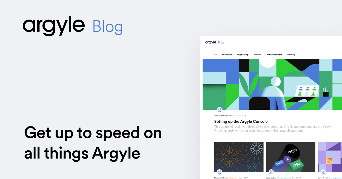 Argyle: Blog