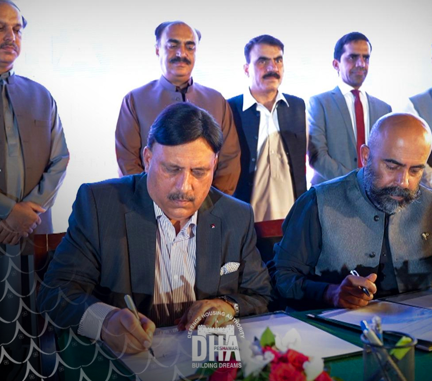 Contract Signing Between SFT and DHA Peshawar - Arkaa News
