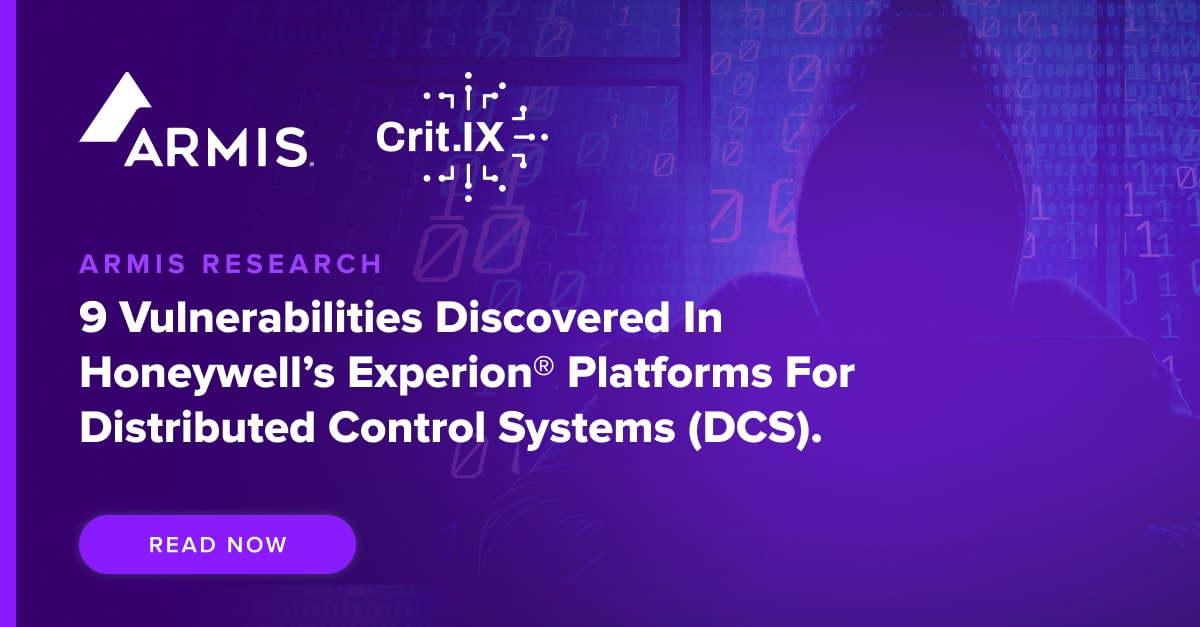 Crit.IX: Vulnerability Disclosure from Honeywell and Armis | Armis