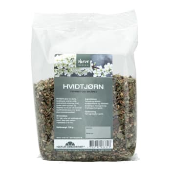 Hagtorn, hvidtjørn (blad og blomst) Økologisk 100g Tørket urt
