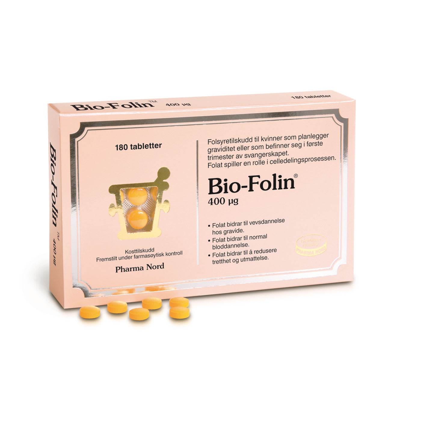 Bio-Folin 400 mcg 180 Tabletter