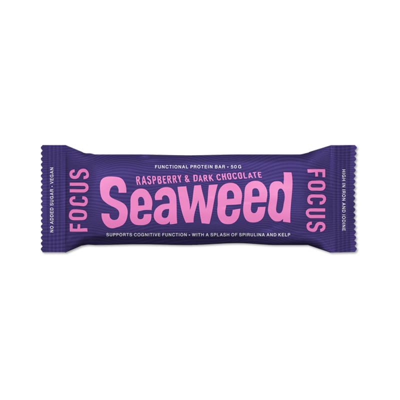 Seaweed Focus, Functional Proteinbar - Raspberry