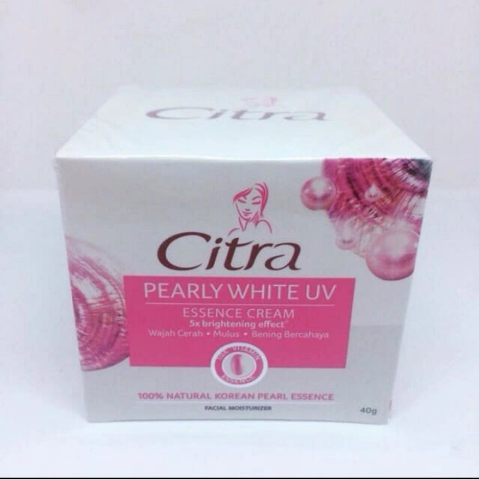 Jual Citra facial moisture pearly white 40gr free ponds white beauty ...