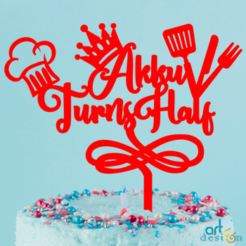Happy Birthday Chef Cake Topper | ArtandDesigns.in