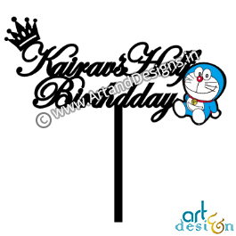 Doremone Cake Topper For Half Year Old | ArtandDesigns.in