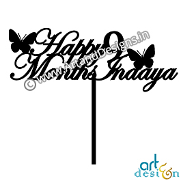 Nine Months Birthday Cake Topper | ArtandDesigns.in