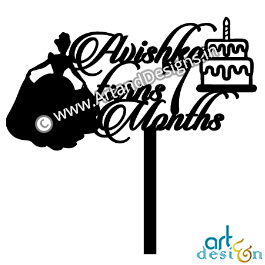 Happy 7 Months Cake Topper | ArtandDesigns.in