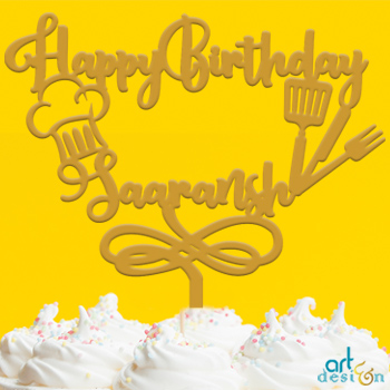 Customized Chef Cake Topper | ArtandDesigns.in