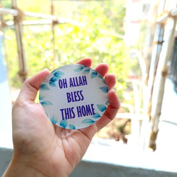 Oh Allah Bless This Home Acrylic Fridge Magnet | ArtandDesigns.in