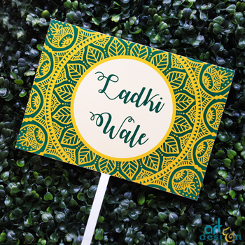 Ladki Wale Banner Indian Style Wedding Prop | ArtandDesigns.in