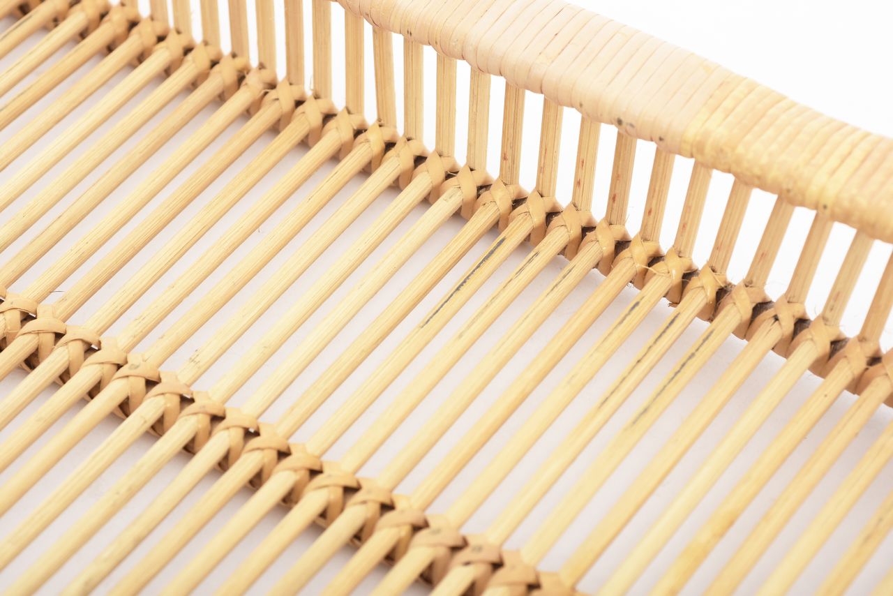 Stackable Pair of Artek’s Rattan Trays - Artek