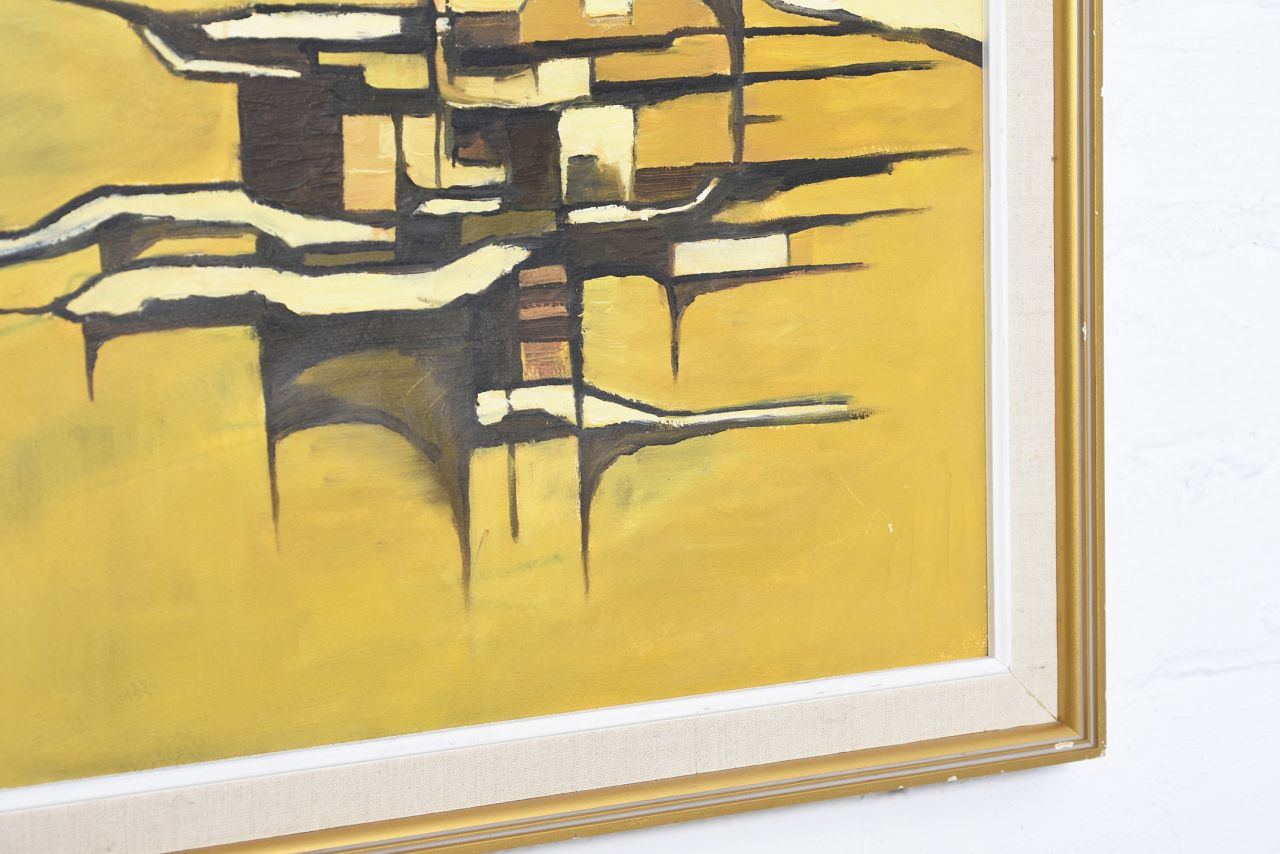 Abstract Finnish Oil Painting, - Artek
