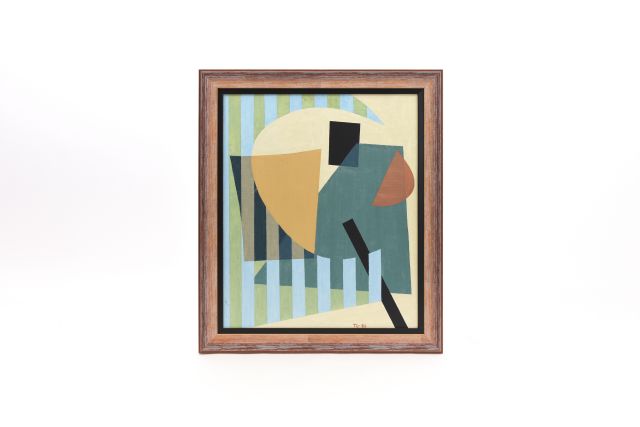 Abstract Finnish Oil Painting - Artek