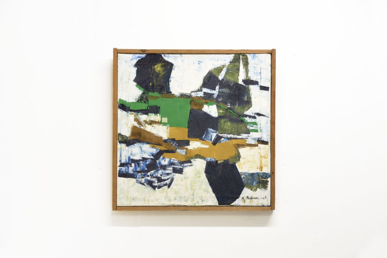 Abstract Finnish Oil Painting - Artek