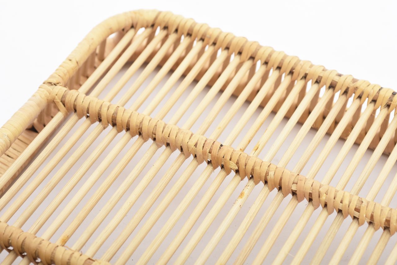 Stackable Pair of Artek’s Rattan Trays - Artek