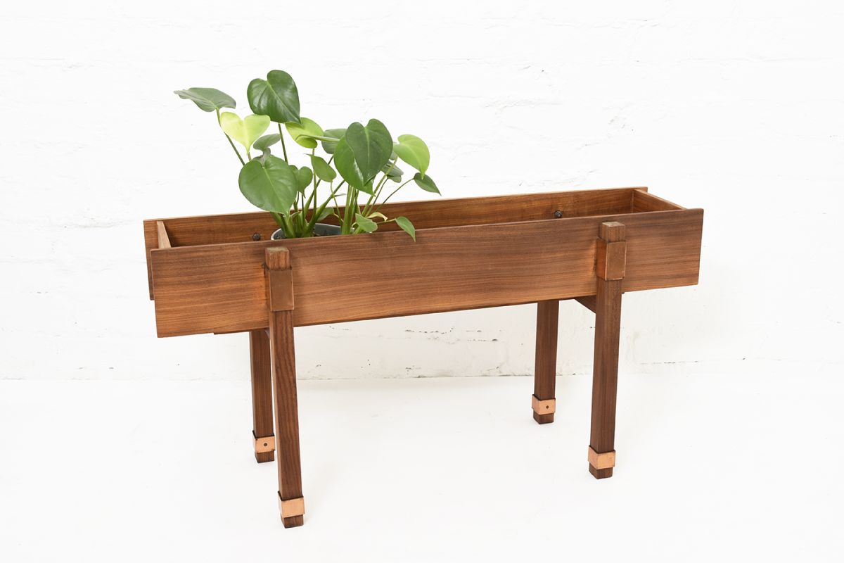 Artek - Finnish Teak/Copper Flower Stand