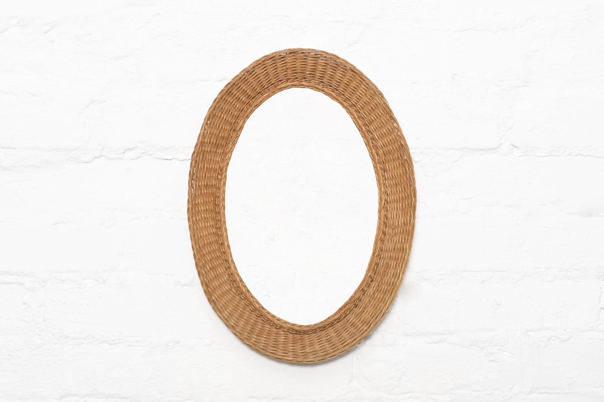 Artek - Oval Rattan Wall Mirror