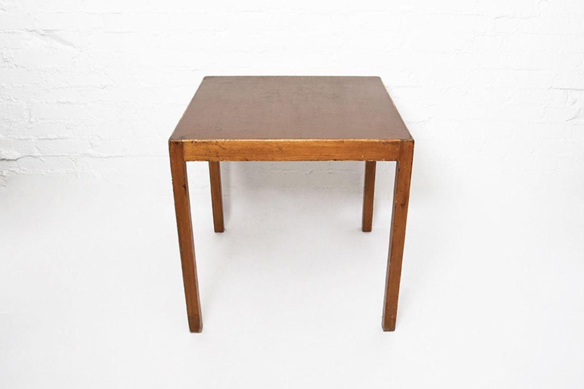 Artek - Square Brown Linoleum Dining Table