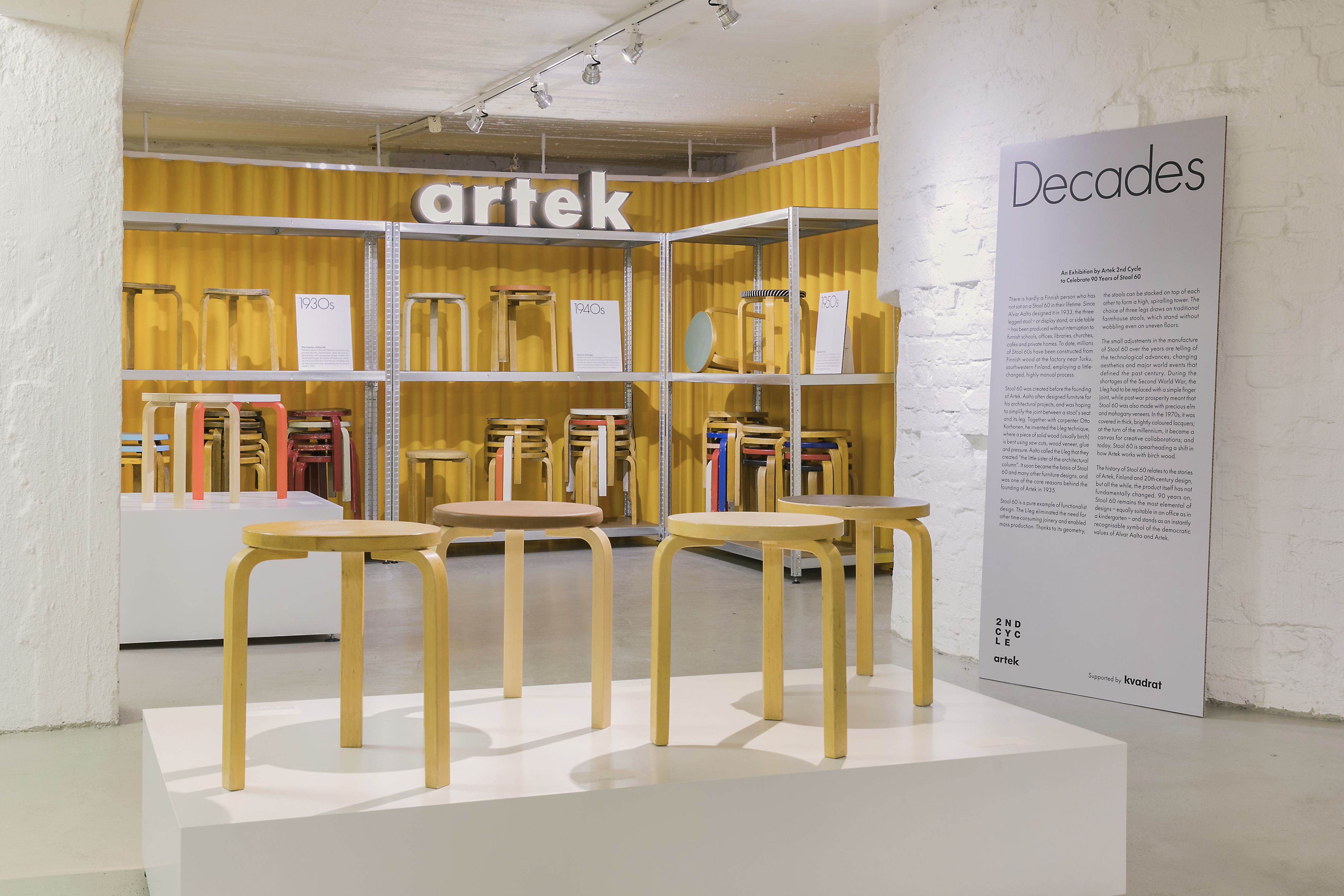 Artek - Decades: An Exhibition by Artek 2nd Cycle to Celebrate 90 Years of Stool 60