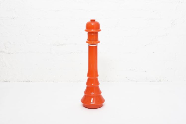 Artek - Tall Orange Glass Lamp