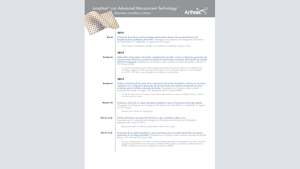 Arthrex - Apósito antimicrobiano JumpStart®