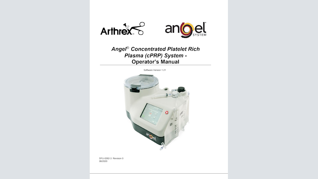 Arthrex - Angel® cPRP and Bone Marrow Processing System