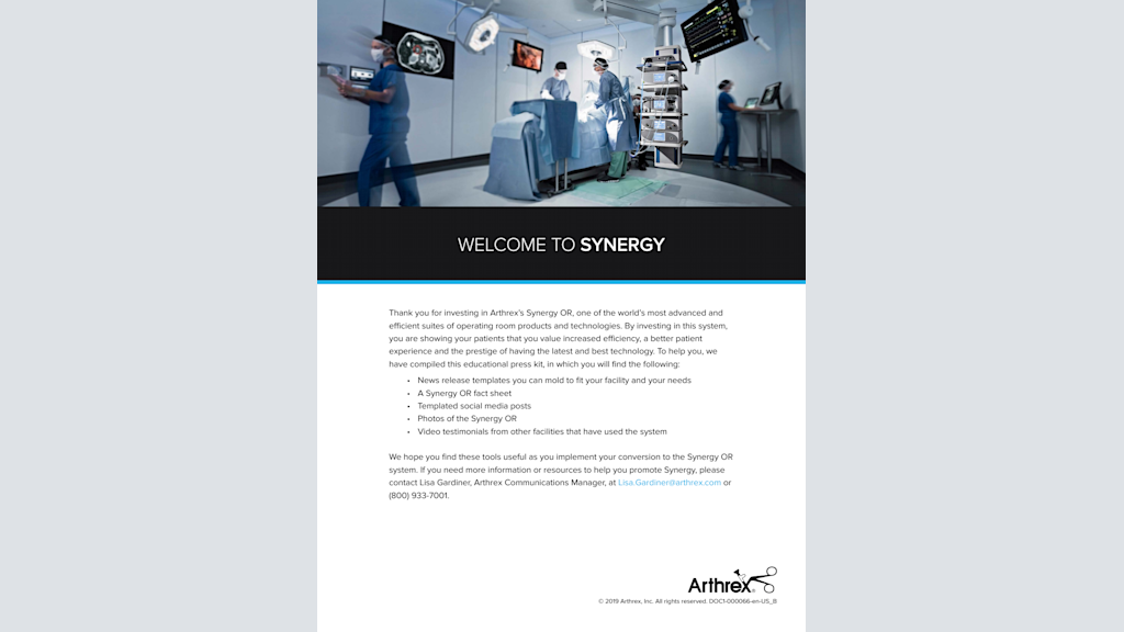 Arthrex - Synergy Matrix™ 4K Video Integration System