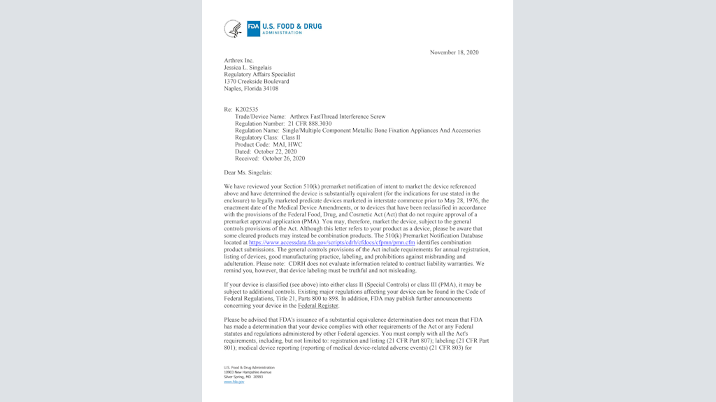 Arthrex - Interference Screws