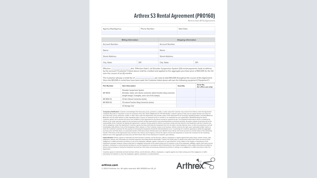 Arthrex - Shoulder Suspension System (S3)