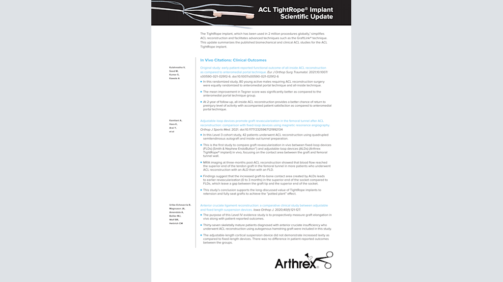 Arthrex - TightRope® II BTB Implant