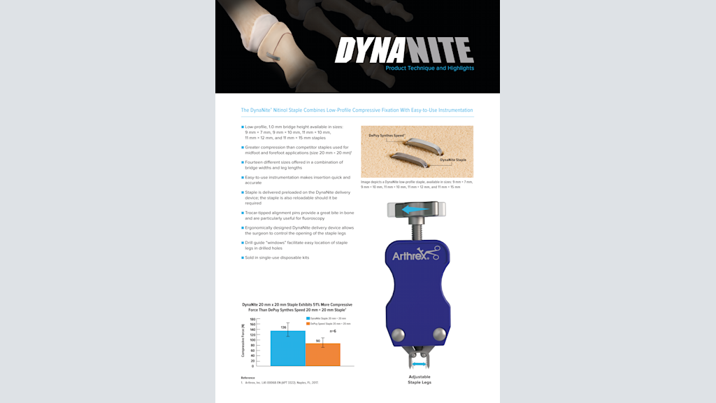 Arthrex - DynaNite® Nitinol Staple