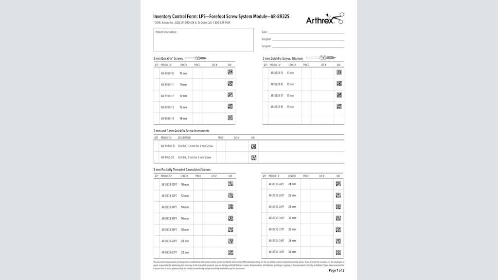 Arthrex - MTP Joint Arthrodesis