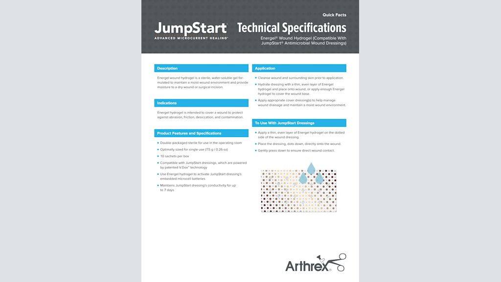 Arthrex - JumpStart® Antimicrobial Wound Dressing
