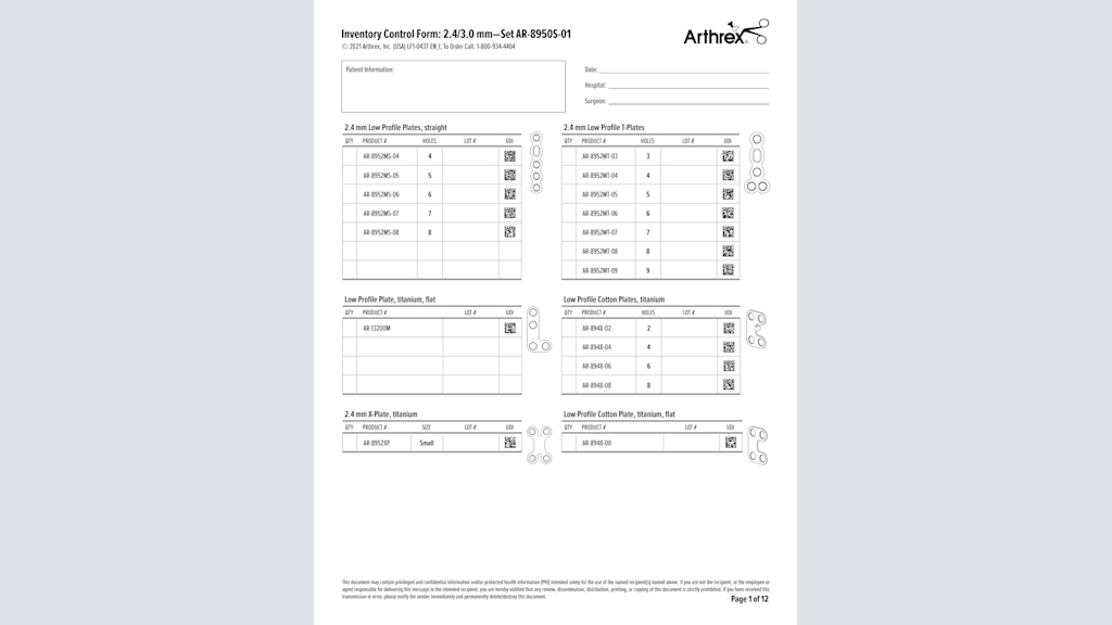 Arthrex - MaxForce™ MTP Plates