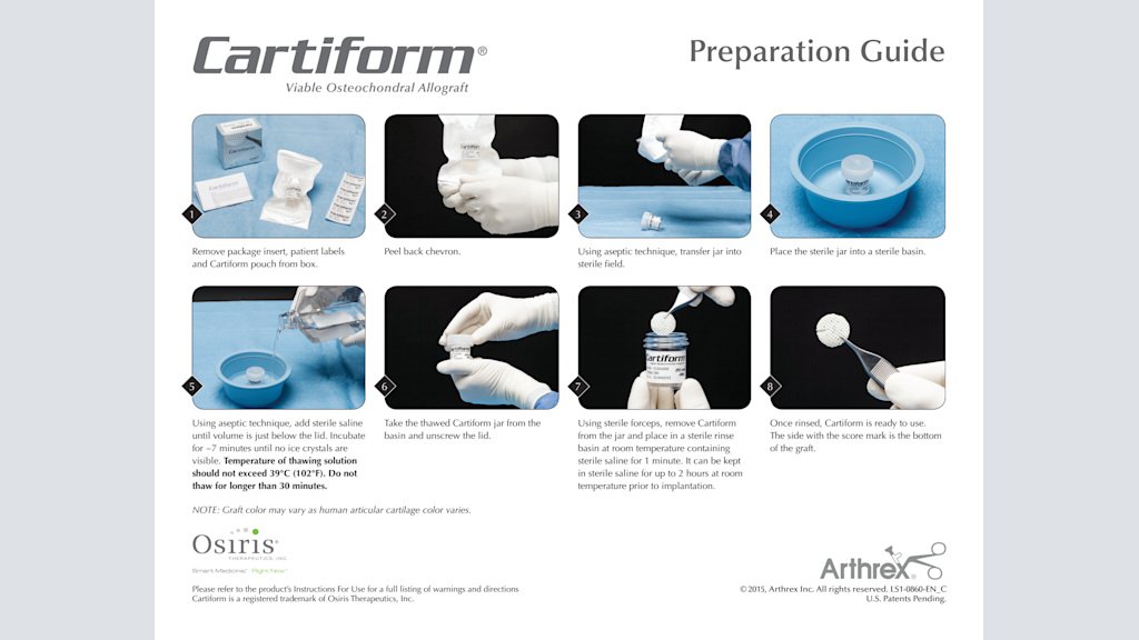 Arthrex - Cartiform®