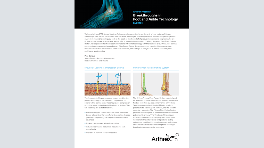 Arthrex - MaxForce™ MTP Plates