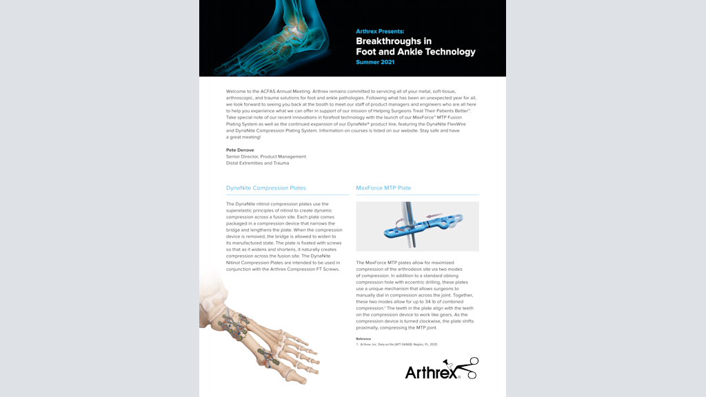 Arthrex - MaxForce™ MTP Plates