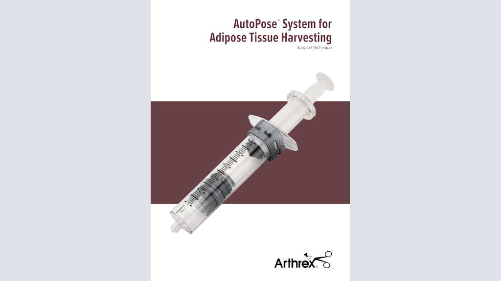 Arthrex - Arthrex AutoPose™ Adipose Harvesting System