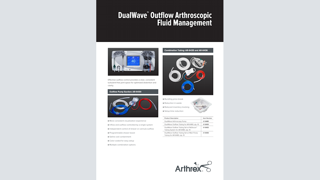 Arthrex - DualWave™ Tubing Options