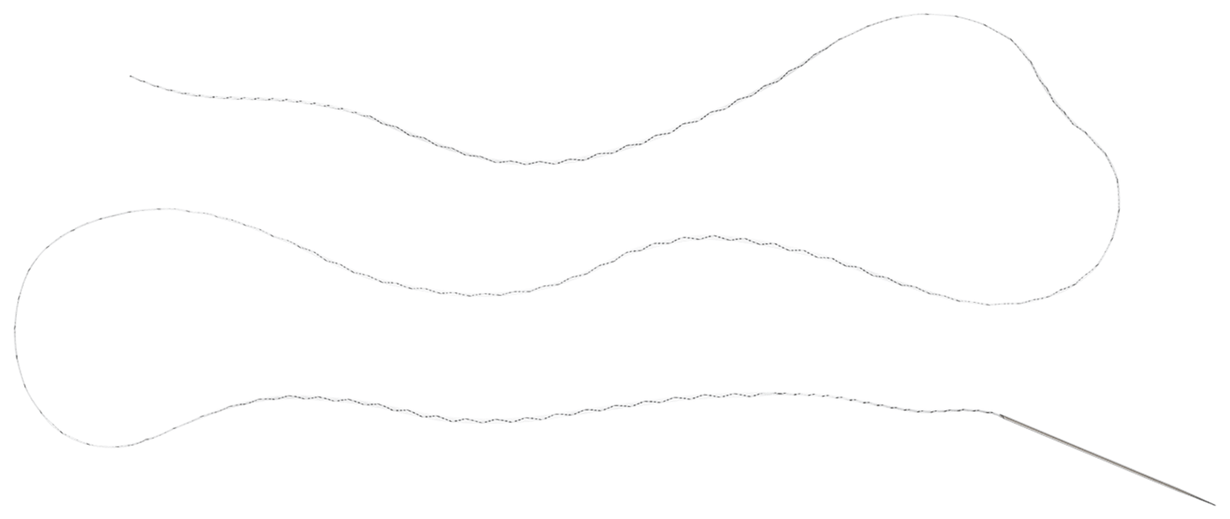 Arthrex - SutureTape, 0.9 mm, with one Straight Tapered Needle, (White ...