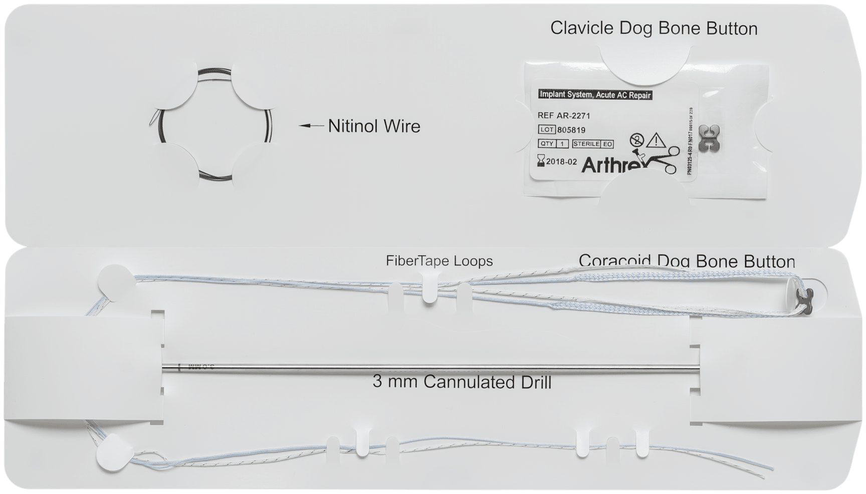 Arthrex - Acute AC Repair Implant System Includes Dog Bone Button ...