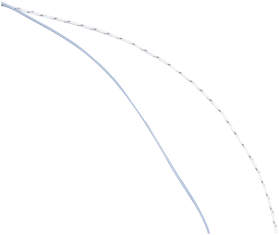 Arthrex - #2 FiberWire, 38", 2 Strands (1 blue, 1 white/black) - AR-7201