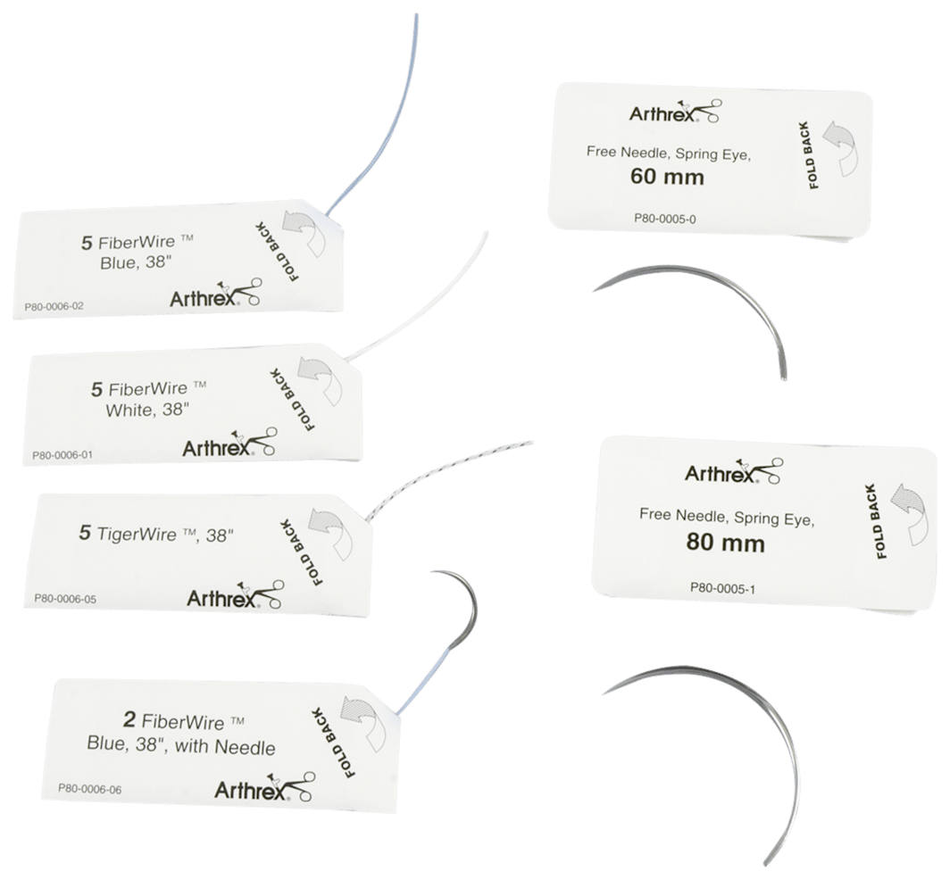 Arthrex - FiberWire Suture Kit Includes Twelve #5 FiberWire (4 Blue, 4 ...