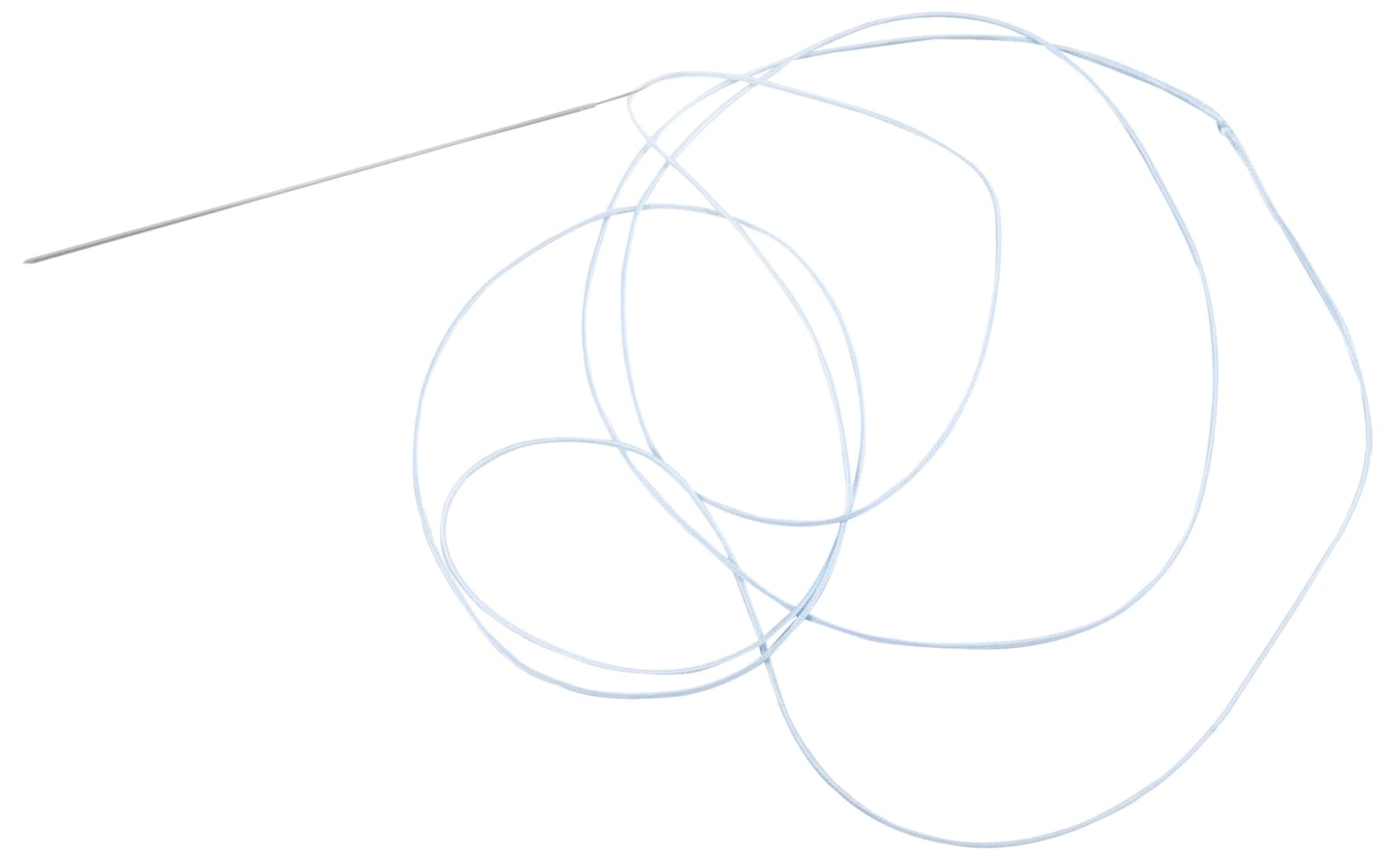 Arthrex - Collagen Coated #2 FiberLoop, 20" (blue) w/Straight Needle ...