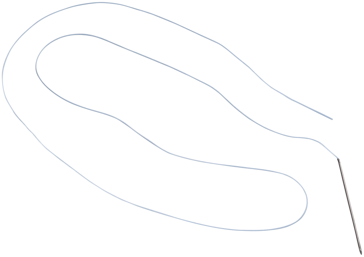 Arthrex - #2 FiberWire Suture w/ Straight Needle (Blue) - AR-7246