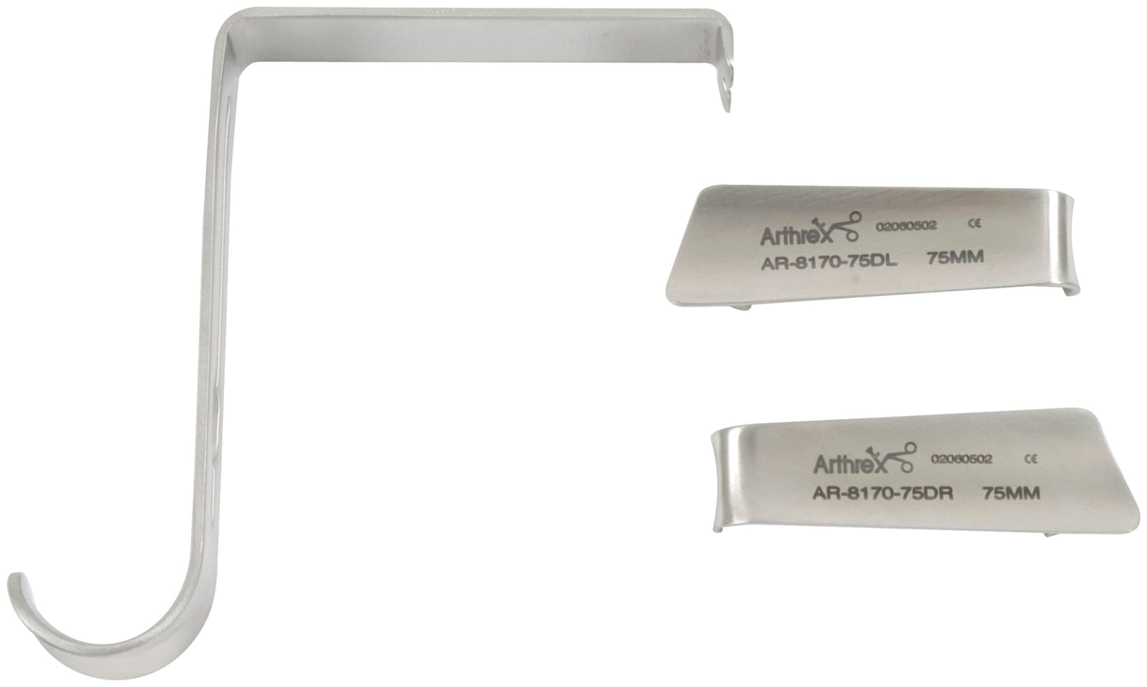 Arthrex - Modular Soft Tissue Retractor Atraumatic Paddle Set, 75 mm ...
