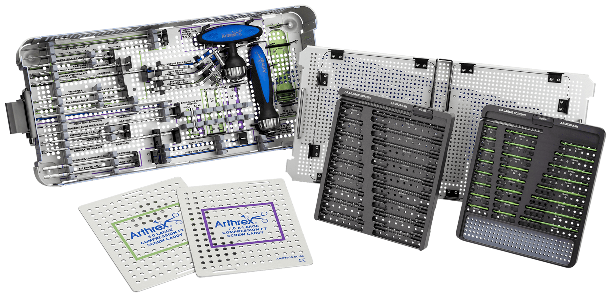 Arthrex - Large Compression FT Screw System Instrument Set - AR-8750S